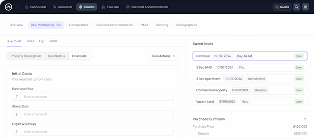 Source Profitable Property Deals Faster | Property Market Intel